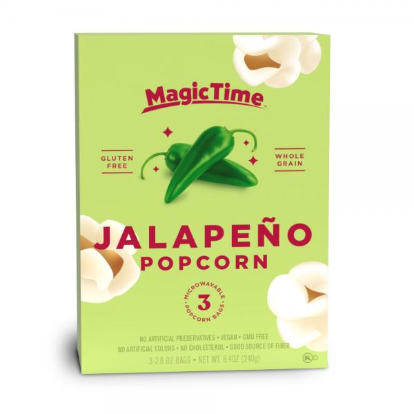 Kjøp Magic Time Jalapeno Cheddar Popcorn 240g hos Coopers Candy ...