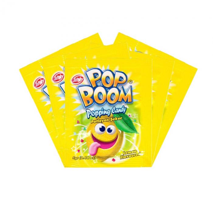 Kjøp Pop Boom Citron 5g x 5st hos Coopers Candy - Godteri på nettet
