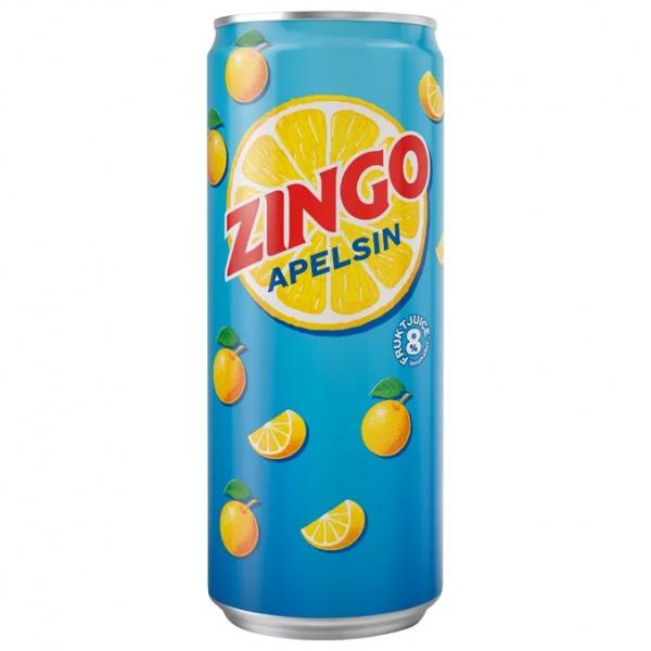 Kjøp Zingo Apelsin 33cl hos Coopers Candy - Godteri på nettet