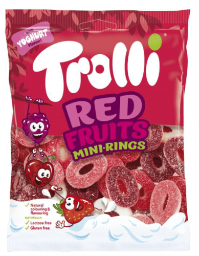 Kjøp Trolli Red Fruits Mini Rings 100g hos Coopers Candy - Godteri på nett
