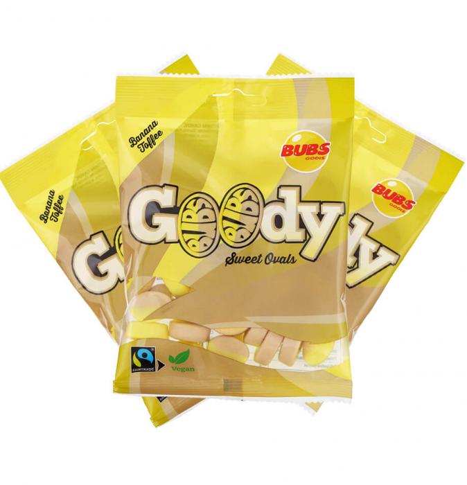 Kjøp Bubs Goody Sweet Ovals 90g x 3st hos Coopers Candy - Godteri på nett