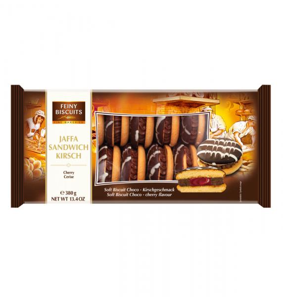 Kjøp Feiny Biscuits Jaffa Sandwich chocolate cream-cherry 380g hos ...