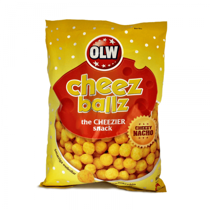 Kjøp OLW Cheez Ballz 160g hos Coopers Candy - Godteri på nett