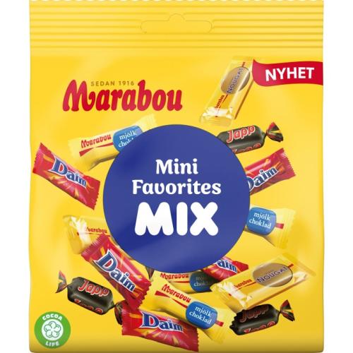 Kjøp Marabou Mini Favorites Mix 157g (BF: 2025-01-15) hos Coopers Candy ...